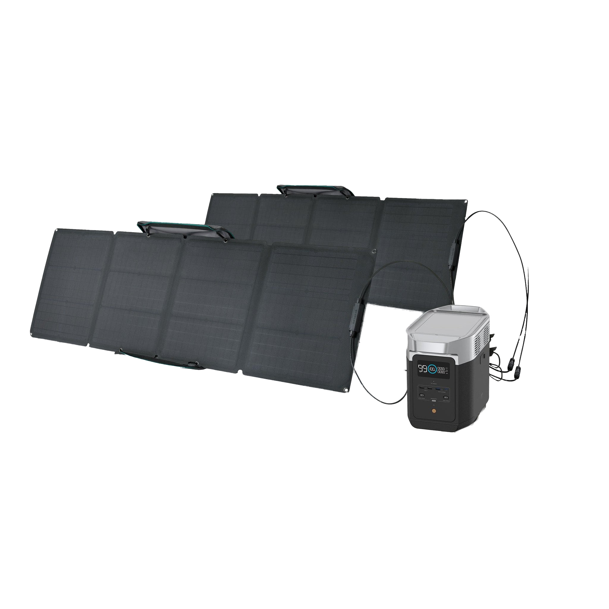 EcoFlow DELTA 2 + Portable Solar Panel – Mountain Adventure District